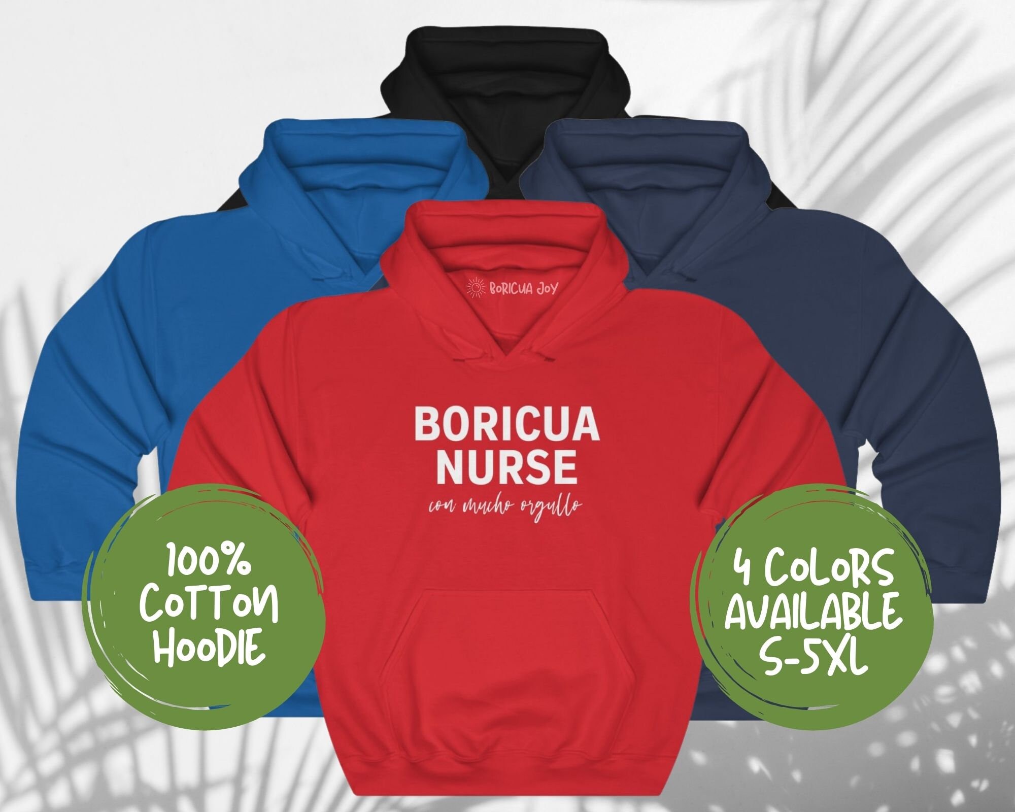 Puerto Rican NURSE Hoodie: For Boricua Afro Boricua Nurses | Etsy