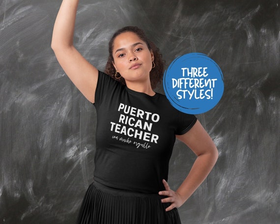 Puerto Rican TEACHER T-Shirt: Boricua Afro Boricua Educators - Etsy España