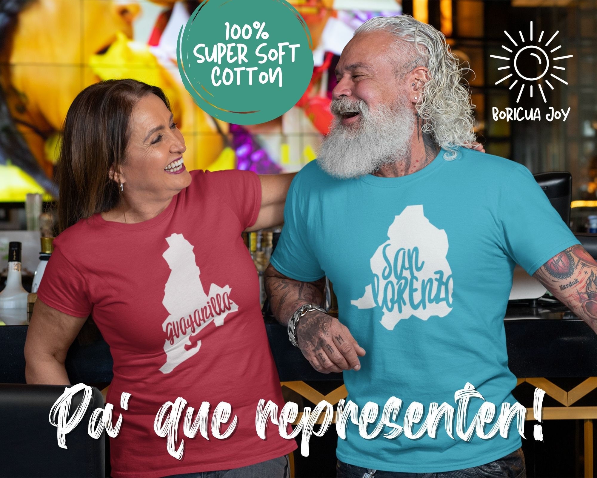 CUSTOM Puerto Rico PUEBLO Shirt Unisex Cotton T-Shirt Gift - Etsy España