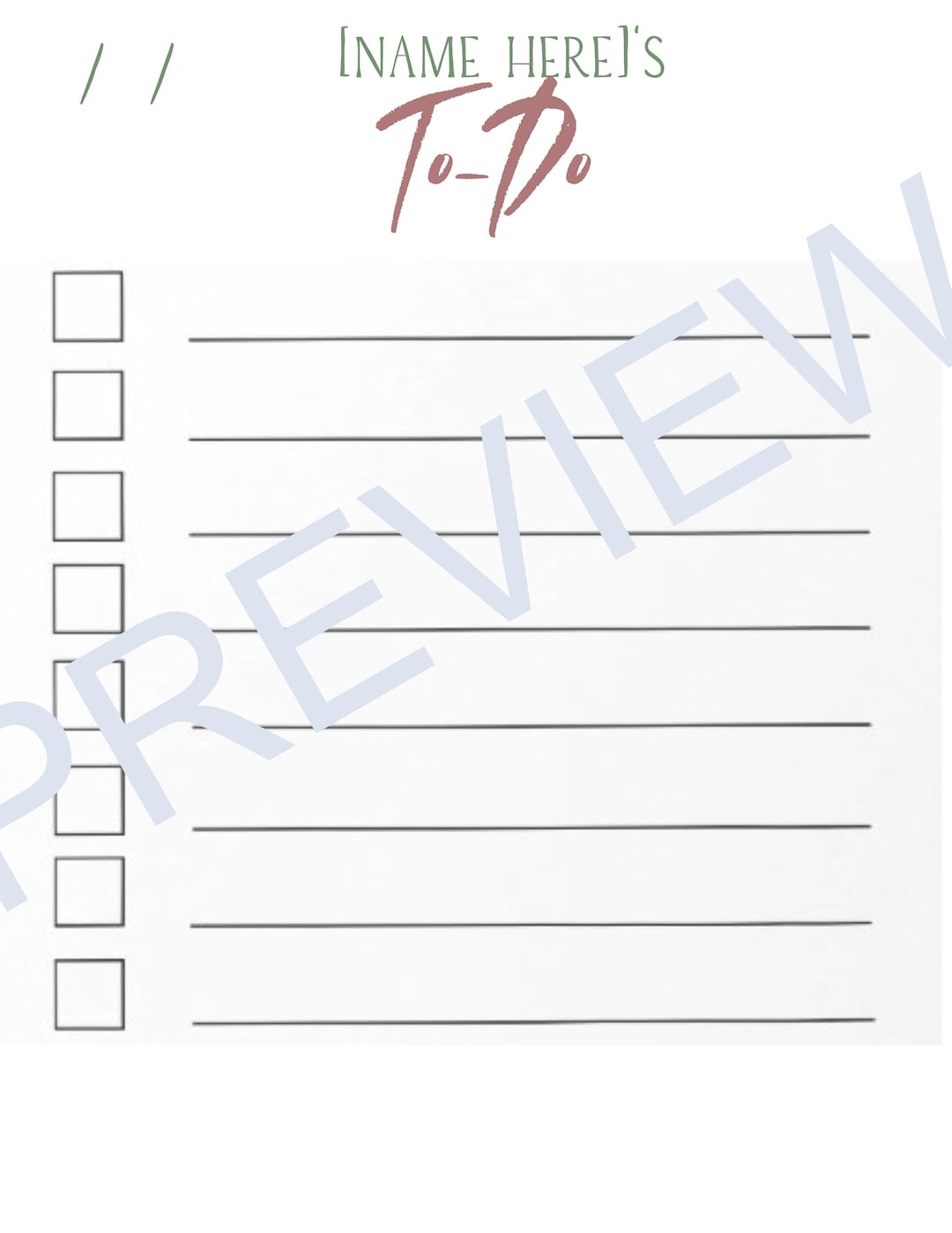 Personalized To-do List - Etsy