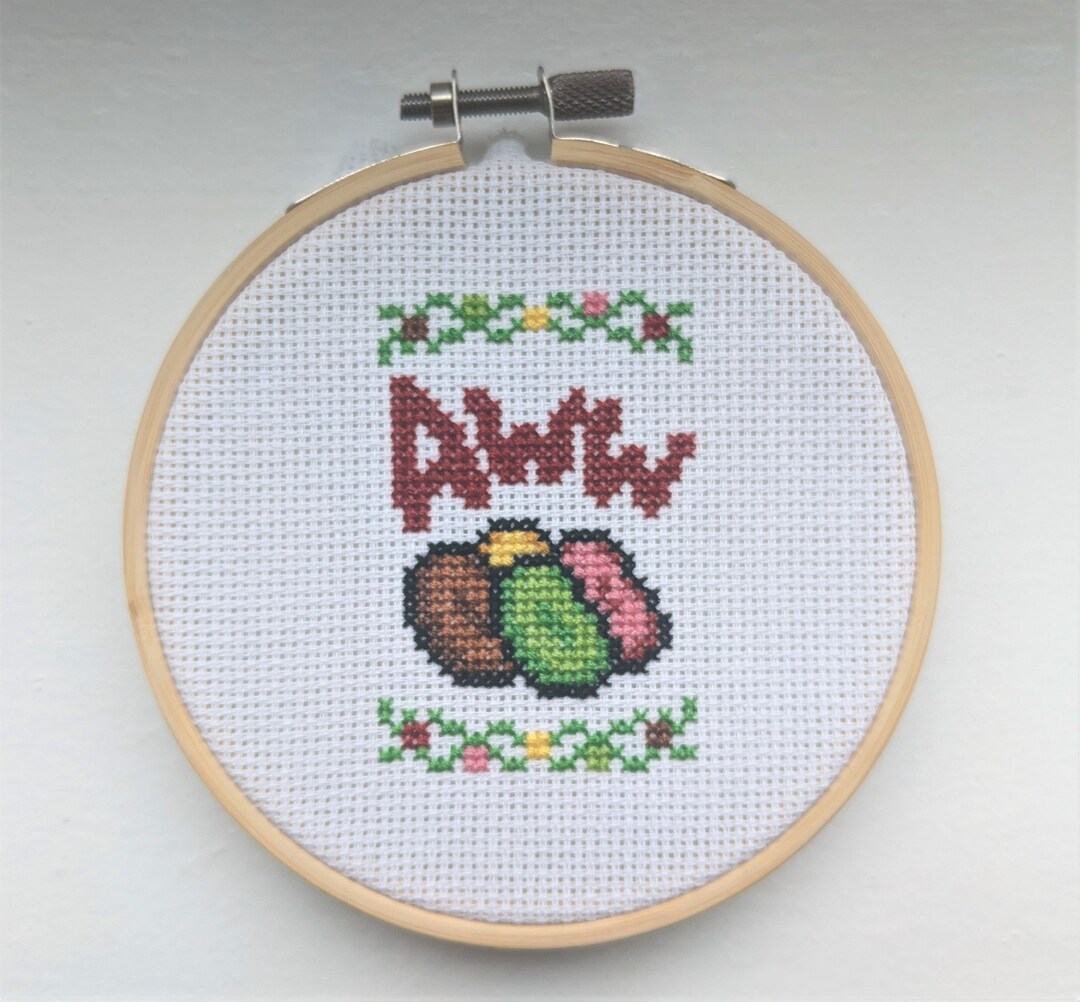 Aww Beans Cross Stitch - Etsy