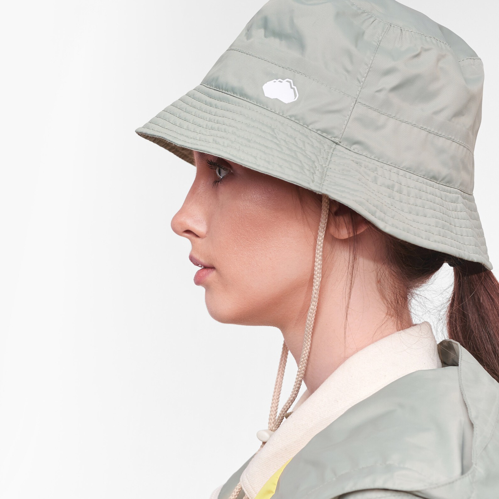 Gray Bucket Rain Hat With a Chin Strap, Waterproof Bucket Hat - Etsy