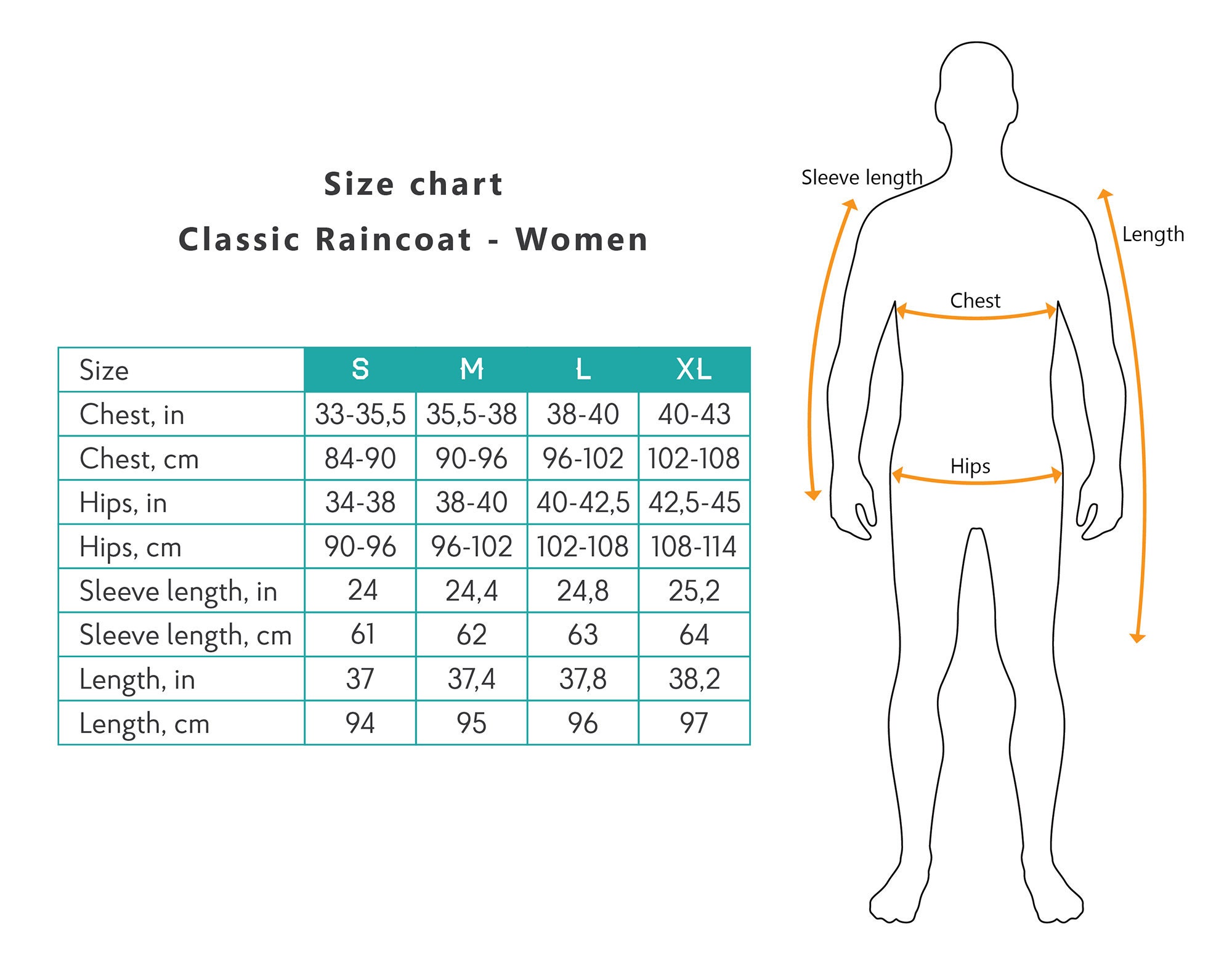 Women's Long Raincoat With Hood Outdoor Lightweight Windbreaker Rain ...