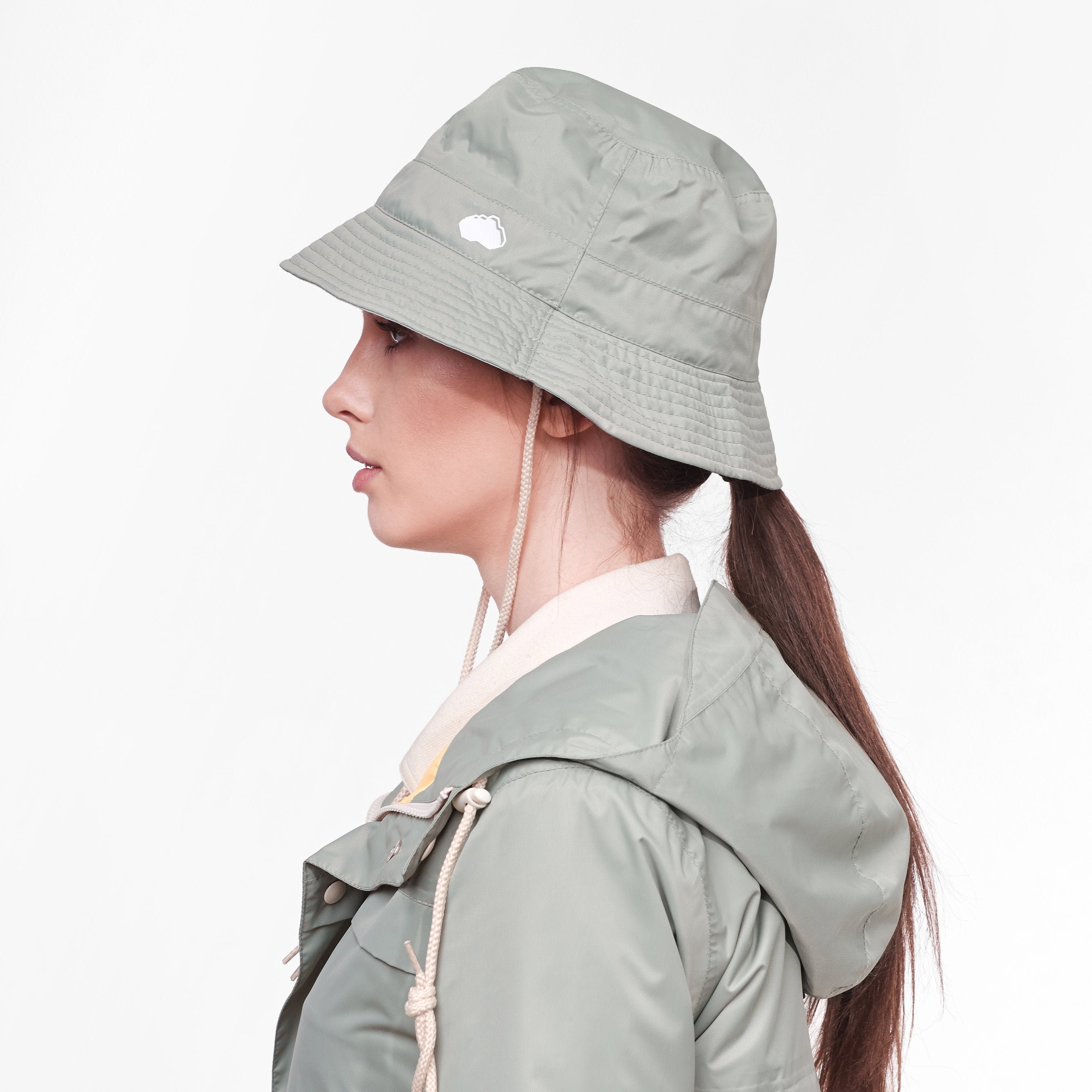 Gray Membrane Bucket Hat, Handmade Lightweight Waterproof Hat ...