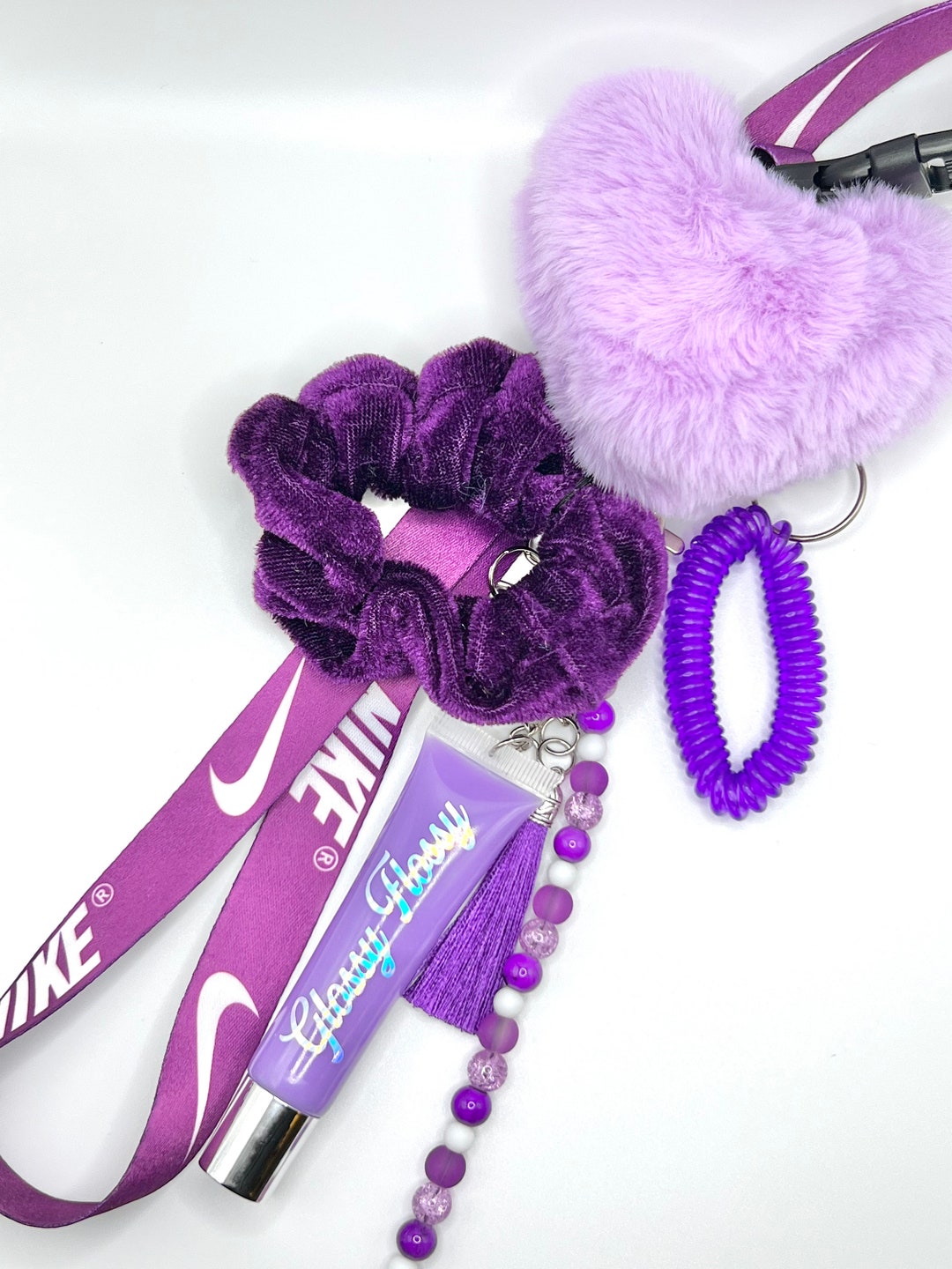 Purple Lip Gloss Keychain Bundle Etsy