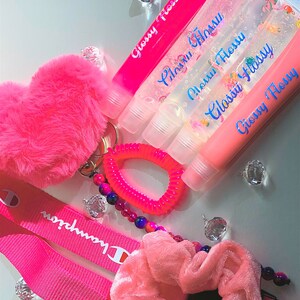 Pink Lip Gloss Keychain - Etsy