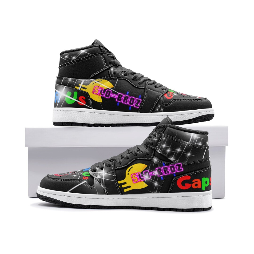 Gaps R Us High Top Leather Motorcycle Sneakers - Etsy