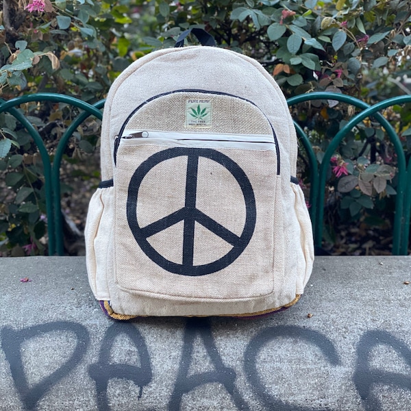 Peace Sign Backpack - Etsy