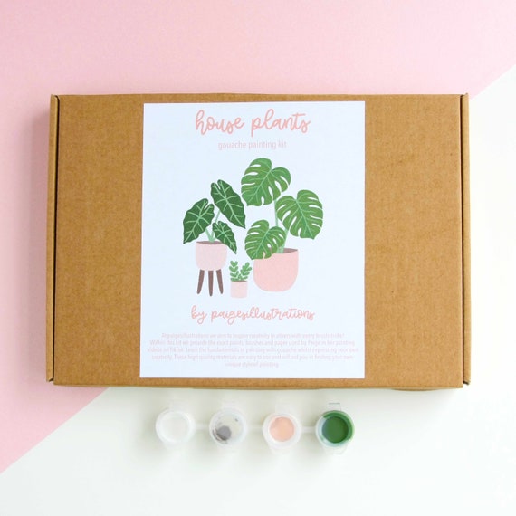 House Plants Gouache Painting Kit Creative Kit Learn To Paint With ...