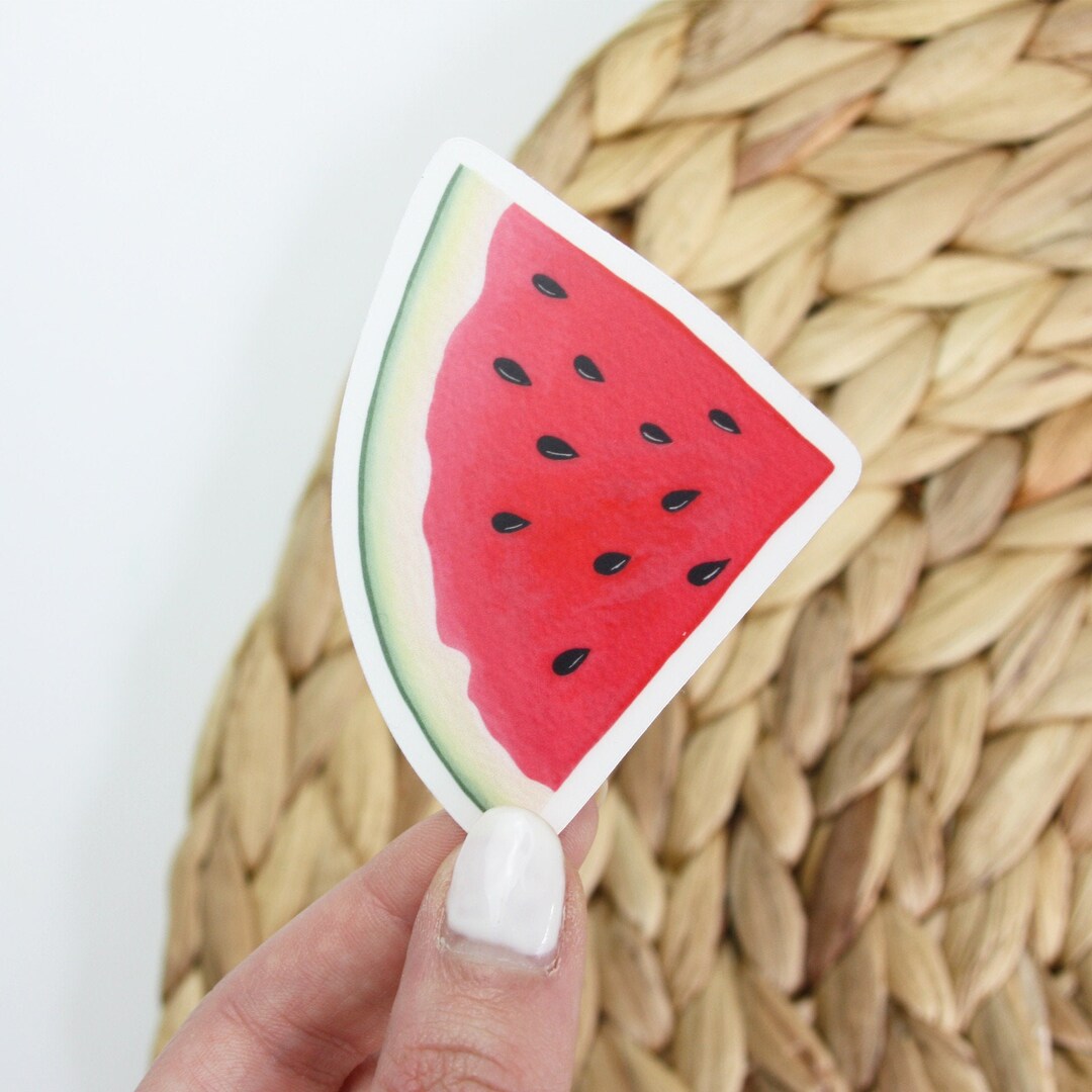 Watermelon Vinyl Sticker, for Your Laptop, Water Bottle, Window, Fruit ...