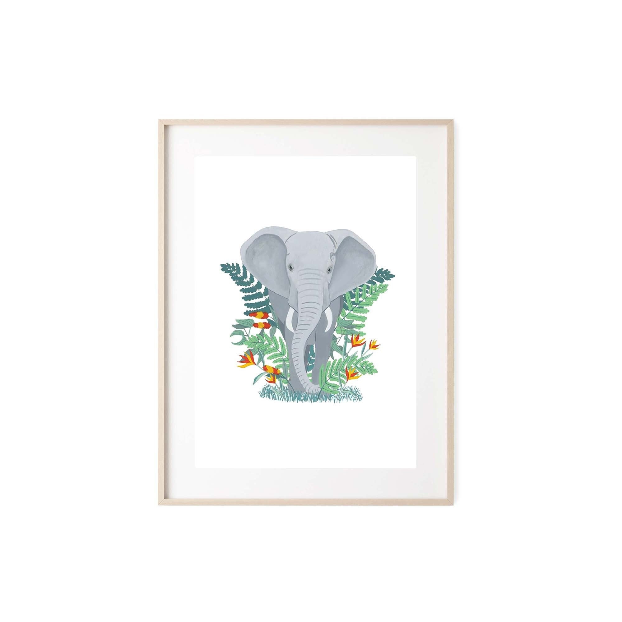 African Forest Elephant Drawing