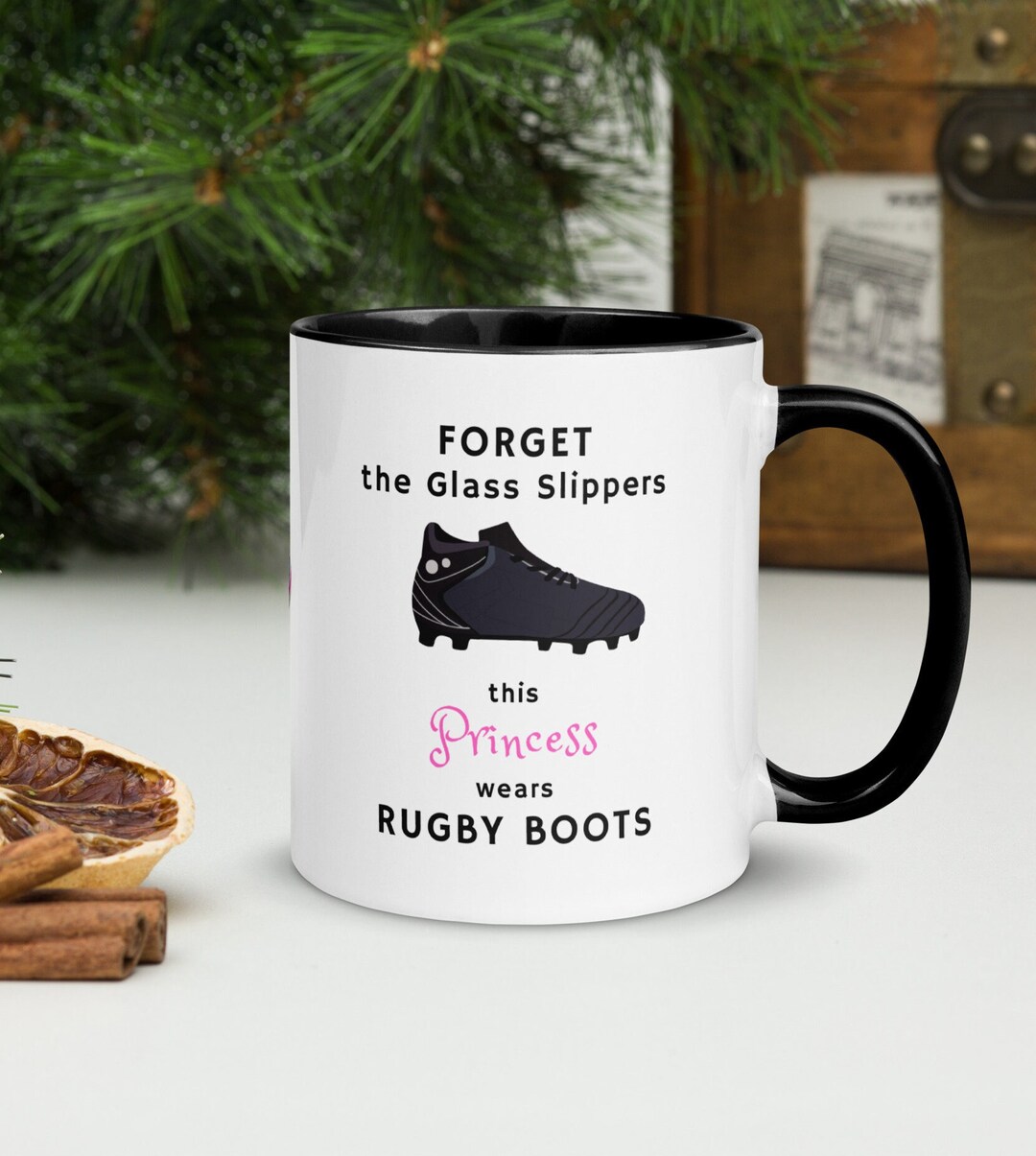 Girl Rugby Mug - Gift for Rugby Princess - Gift for Friend - Female ...