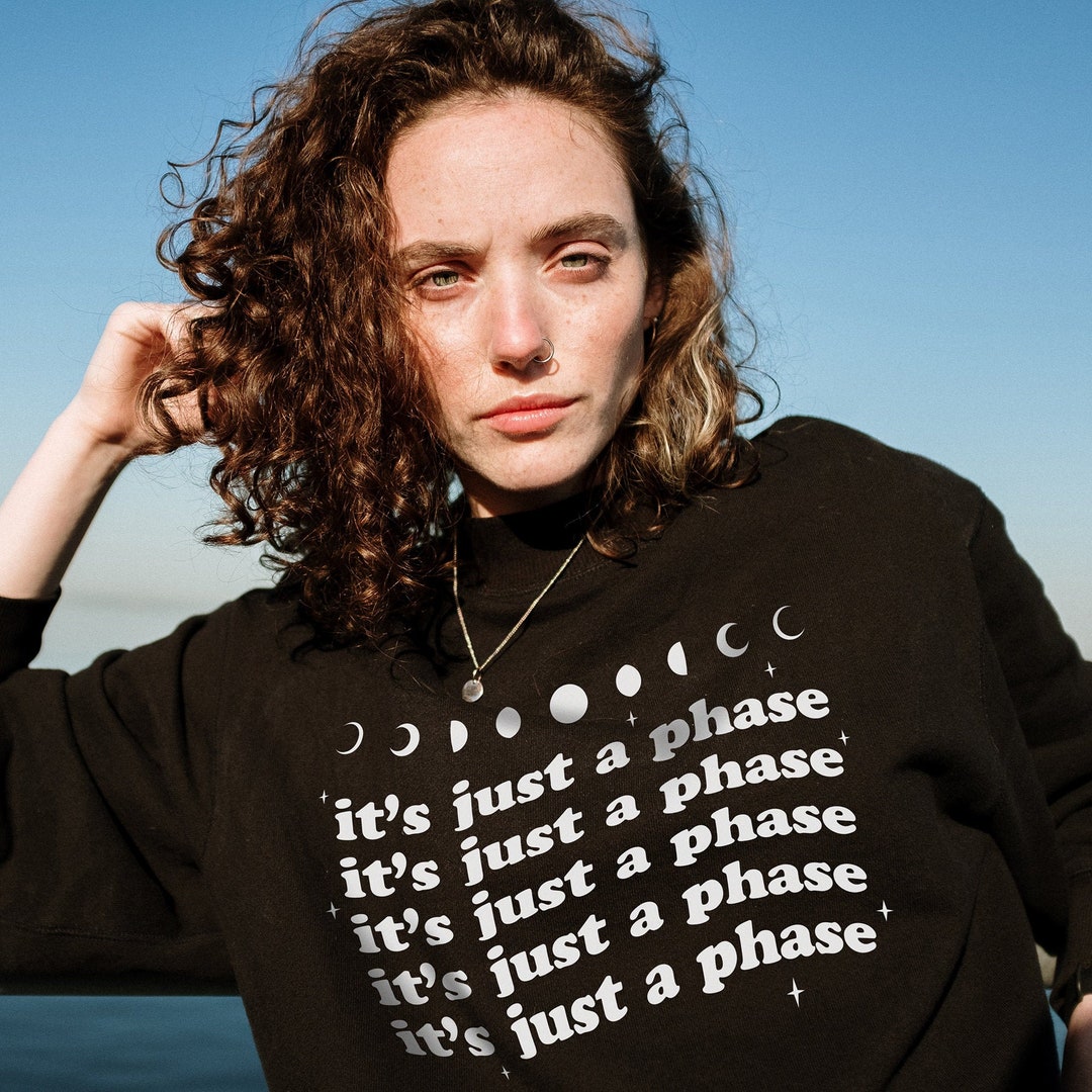 Moon Sweatshirt, Aesthetic Crewneck, Moon Phase Shirt, Moon Shirt ...