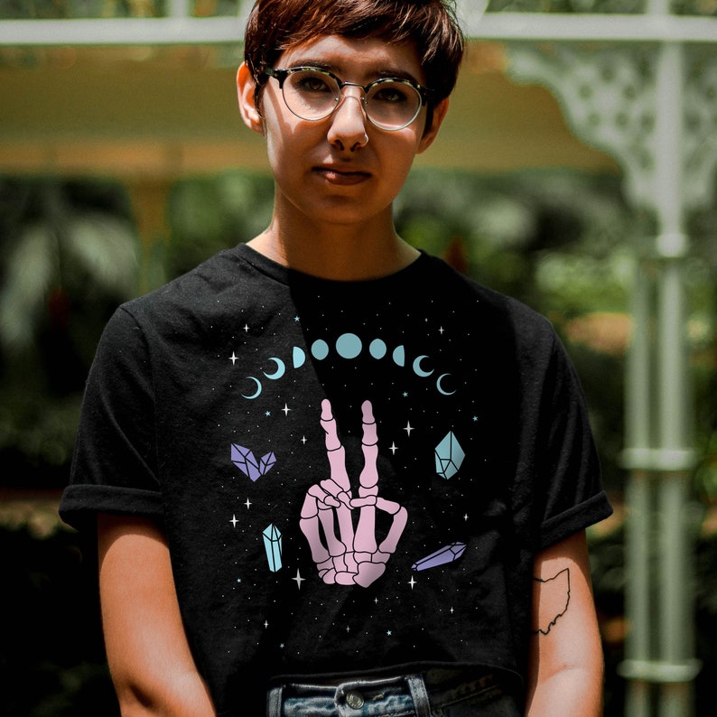 Pastel Goth Clothing Pastel Goth Moon Phase Shirt Moon | Etsy