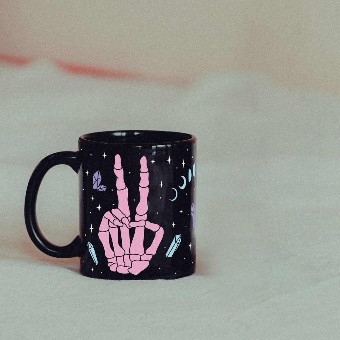 Skeleton Mug Moon Phase Mug Moon Mug Moon Phases Celestial - Etsy