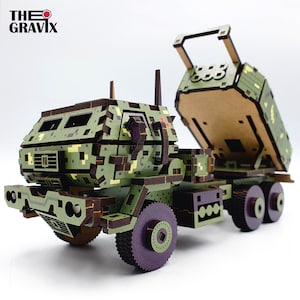 3D Wooden Himars Artillery System, Puzzles for Adults, Military Combat ...