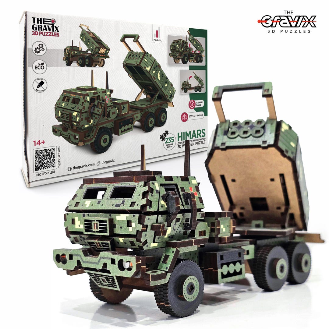 3D Wooden Himars Artillery System, Puzzles for Adults, Military Combat ...