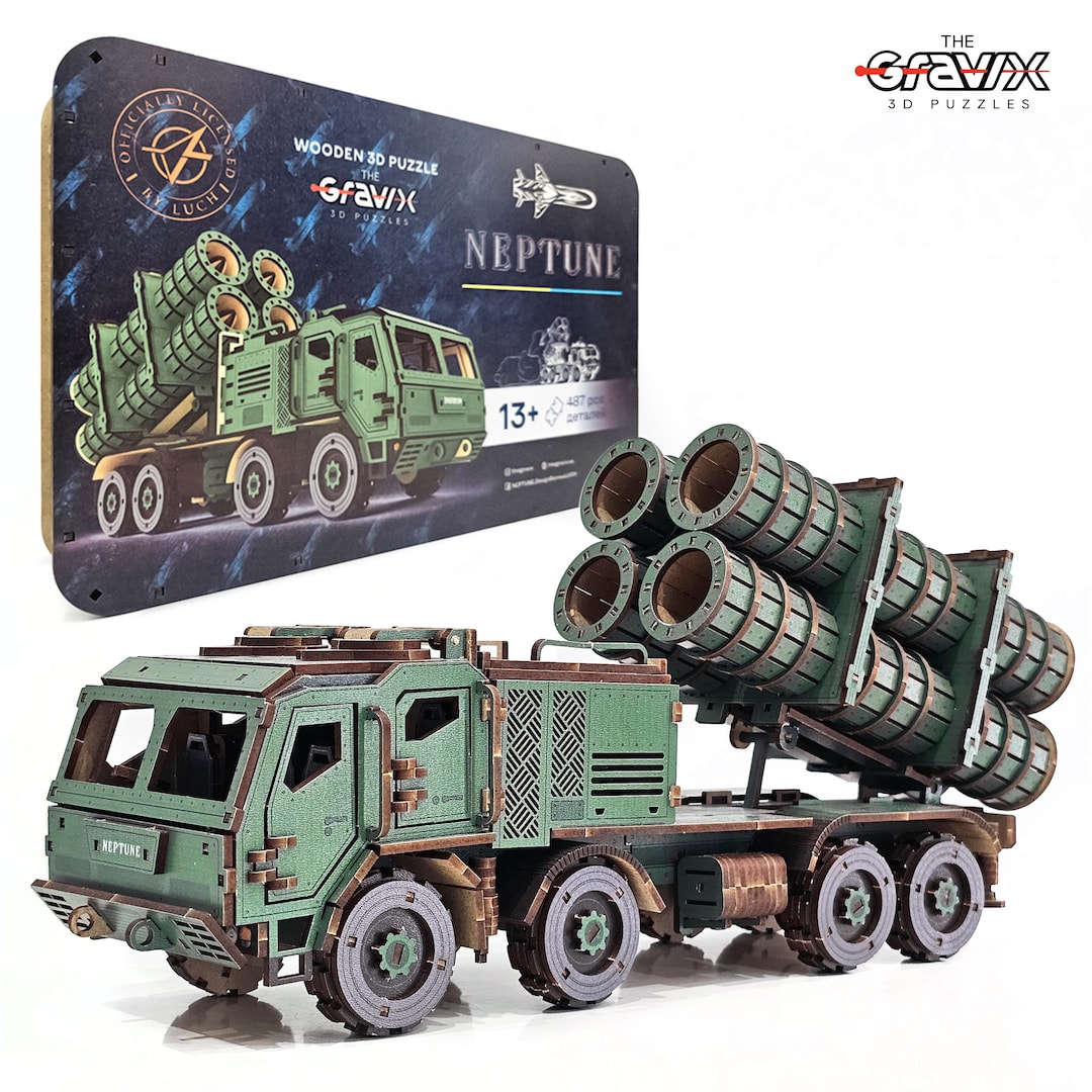 3D Wooden NEPTUNE Missile System, Puzzles for Adults, Military Combat ...