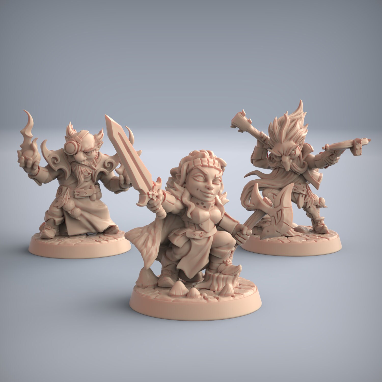 Miniature Toys the two crazy gnomes Perfect for DnD warhammer,tabletop ...