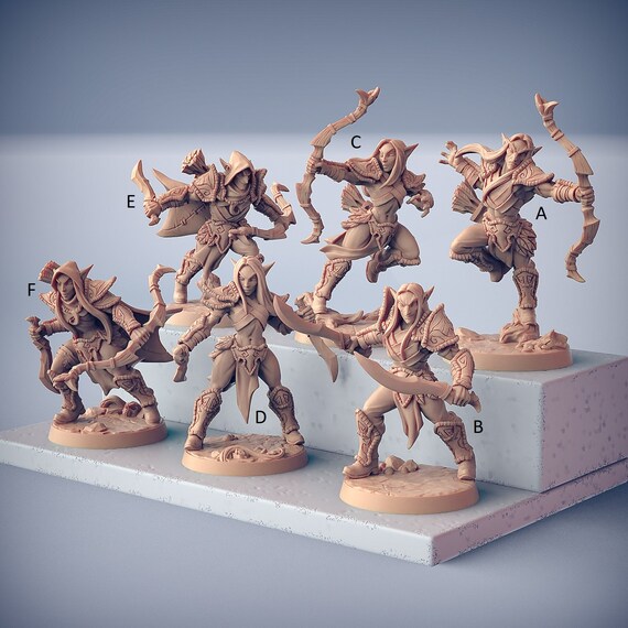 Modular Wood Elf Resin Miniature Deepwood Alfar Set by | Etsy