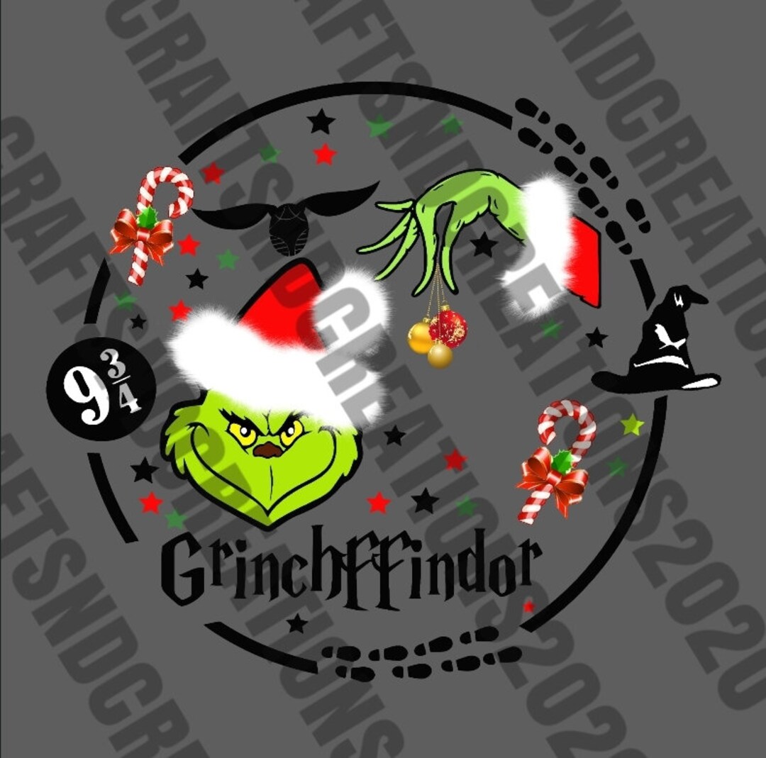 Grinch Potter PNG, Wallpaper, Sublimation, Tumbler Wrap, Digital ...