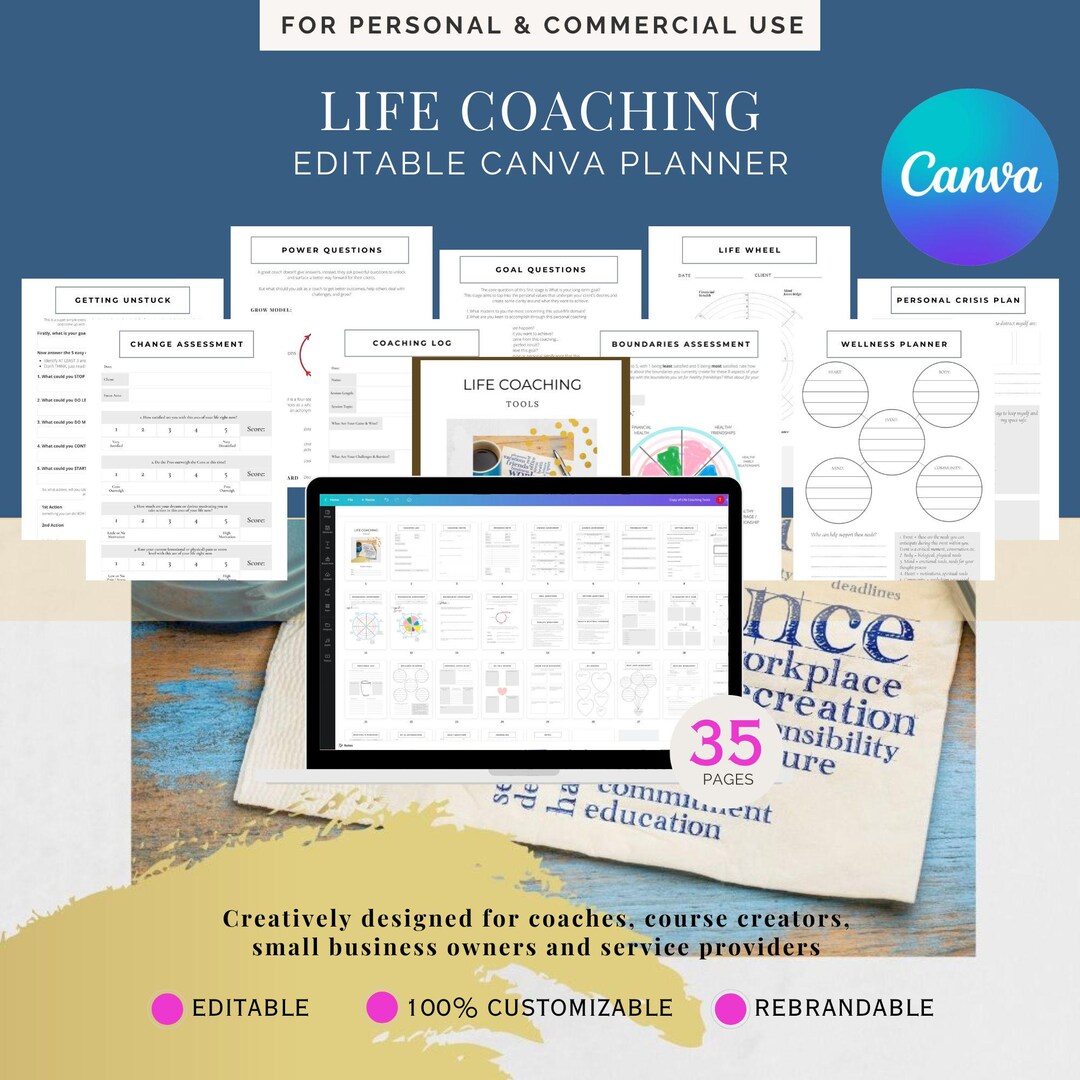 Life Coaching Planner | Editable Templates | Editable Planners ...