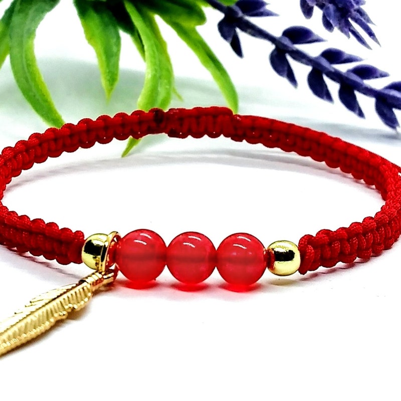 Red Jade Bracelet - Etsy