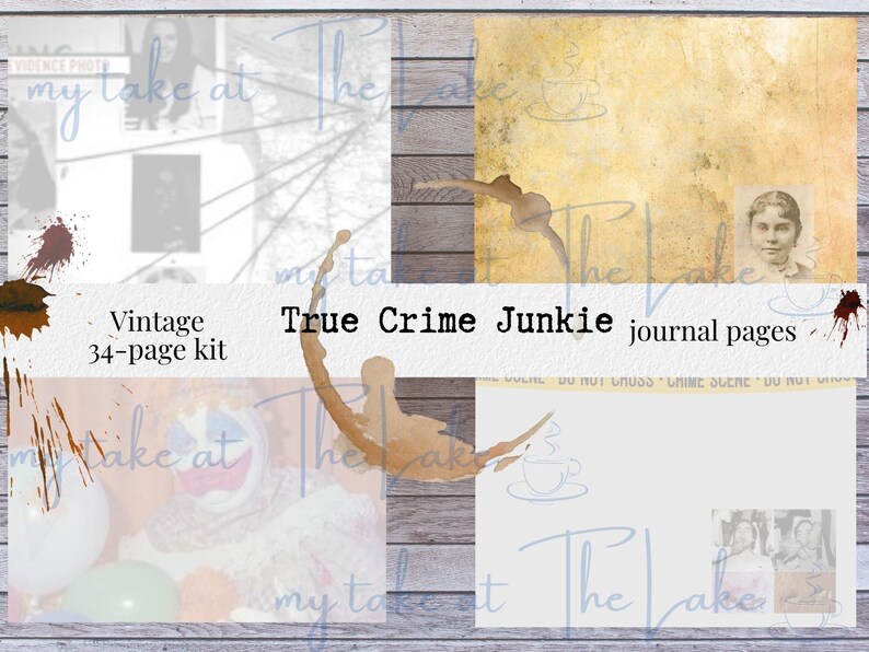34-page Vintage True Crime Journal Pages Kit for True Crime Junkies - Etsy