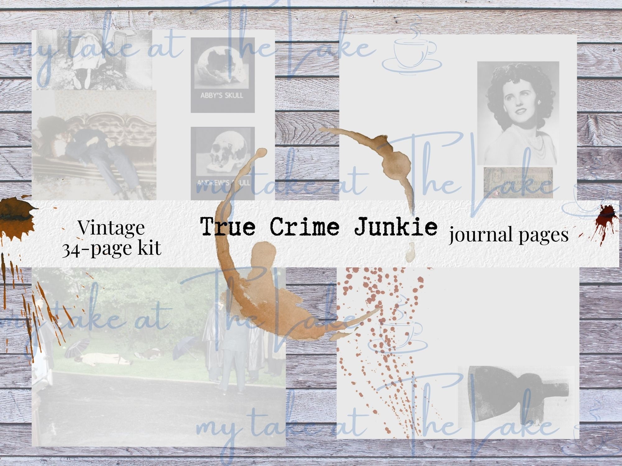 34-page Vintage True Crime Journal Pages Kit for True Crime Junkies - Etsy