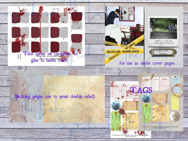 34-page Vintage True Crime Journal Pages Kit for True Crime Junkies - Etsy