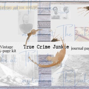 34-page Vintage True Crime Journal Pages Kit for True Crime Junkies - Etsy