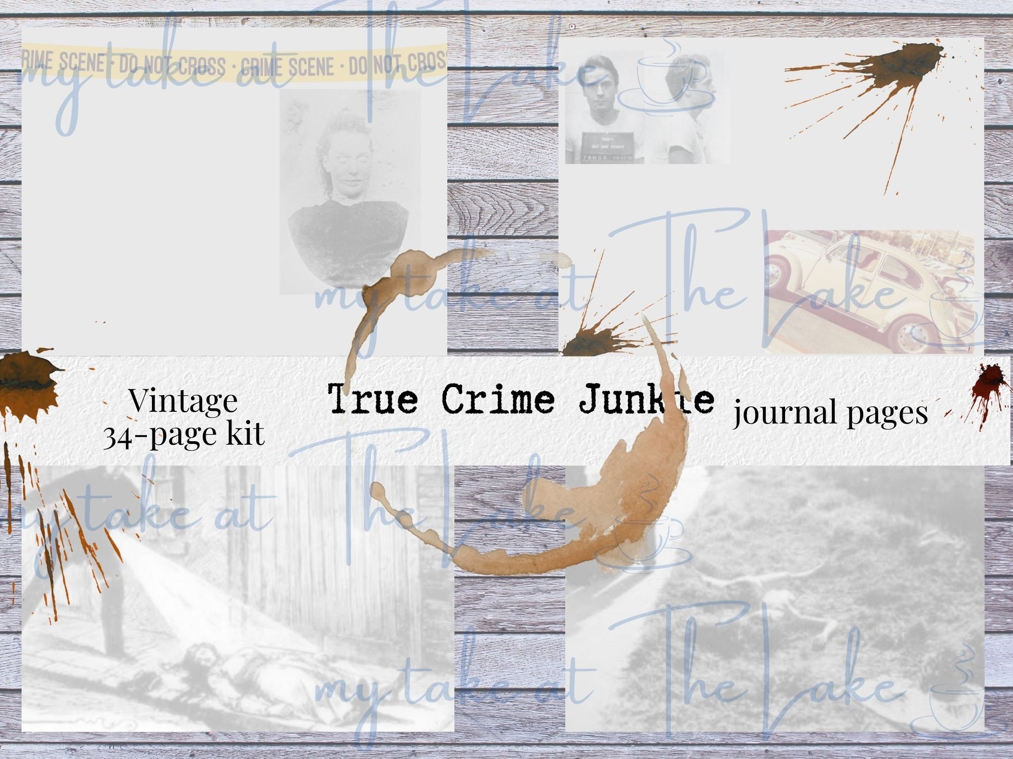 34-page Vintage True Crime Journal Pages Kit for True Crime Junkies - Etsy