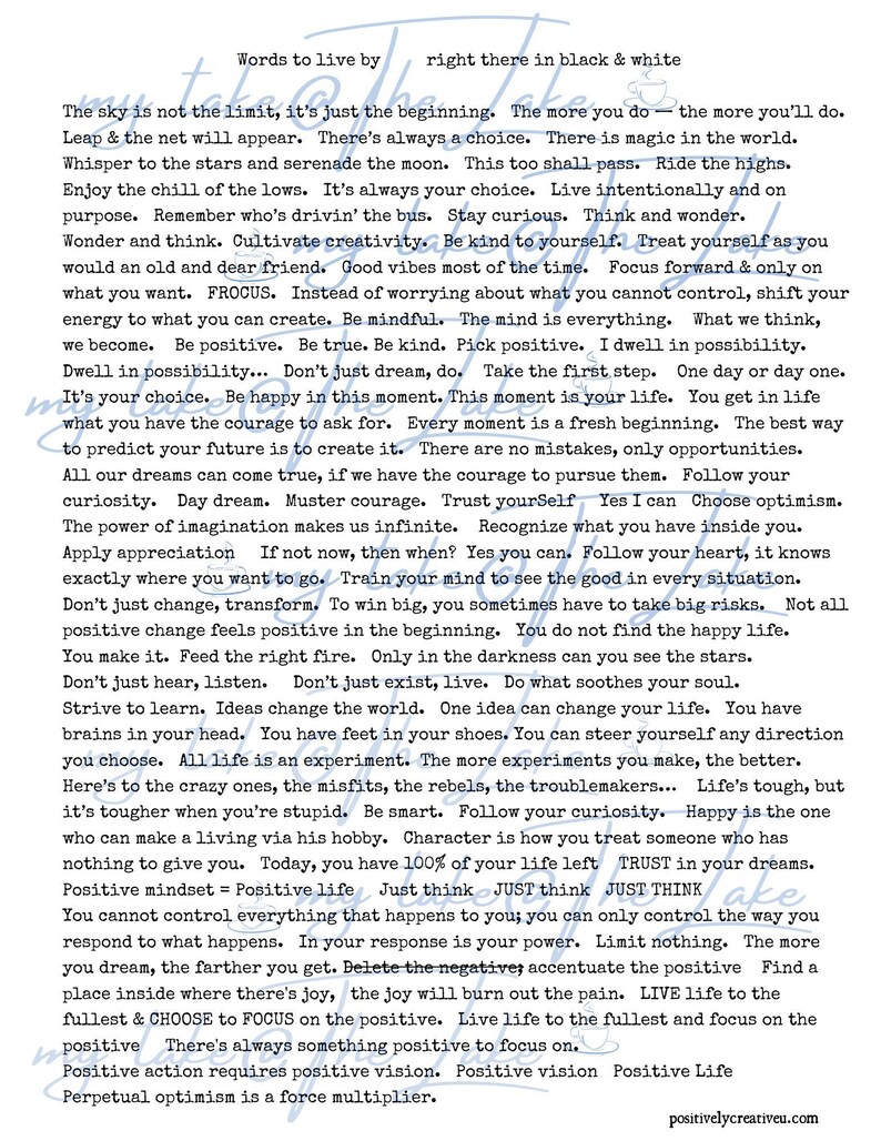 Words to Live by Alternative to Small Talk, Digital Kit for Junk ...