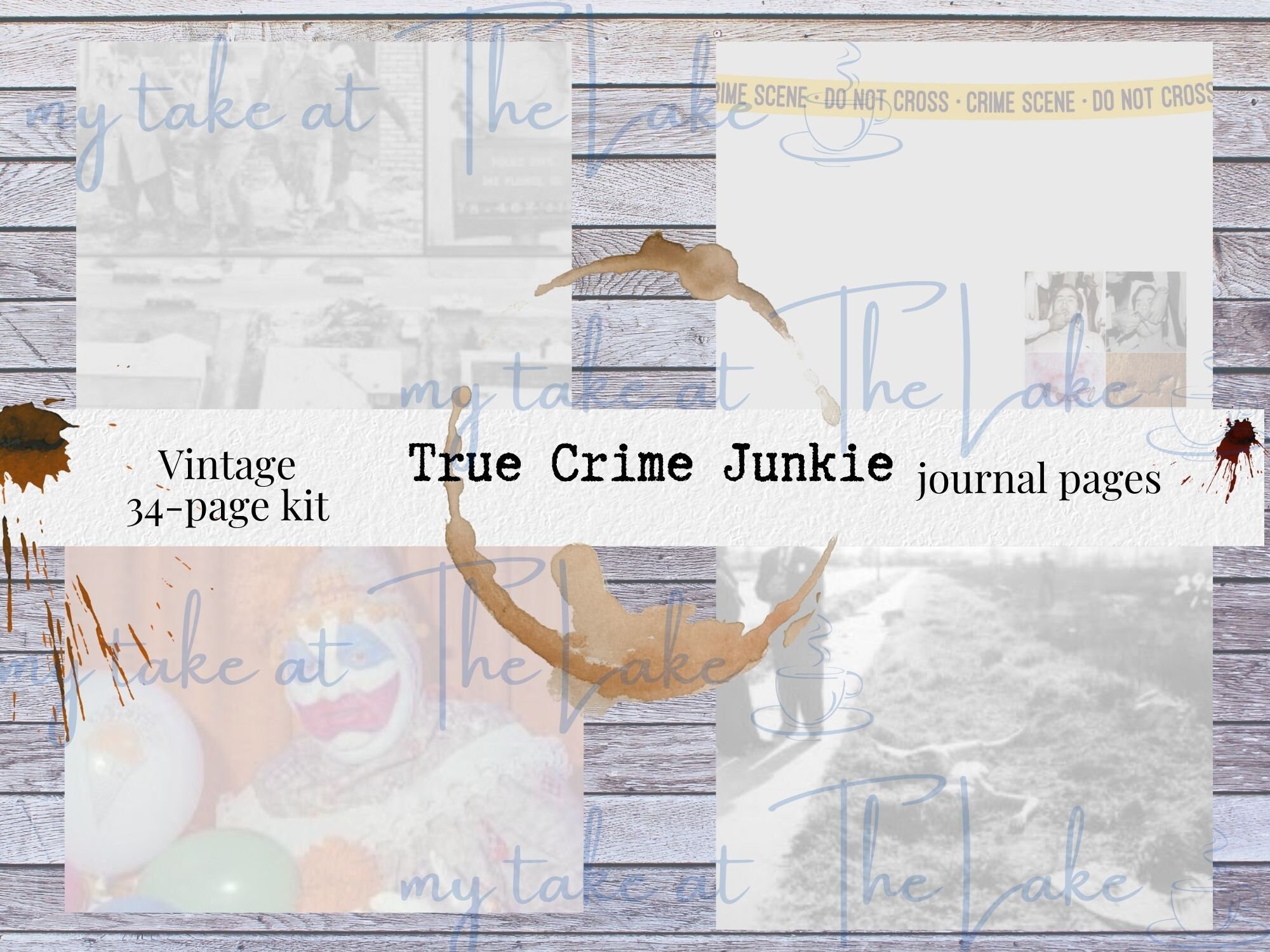 34-page Vintage True Crime Journal Pages Kit for True Crime Junkies - Etsy