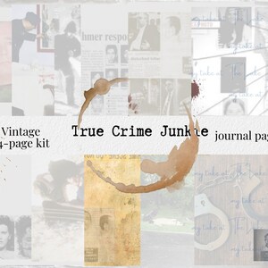 34-page Vintage True Crime Journal Pages Kit for True Crime Junkies - Etsy