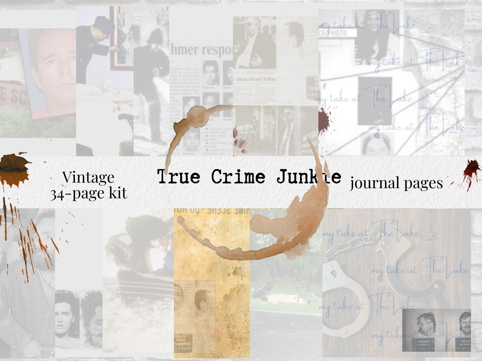34-page Vintage True Crime Journal Pages Kit for True Crime Junkies - Etsy