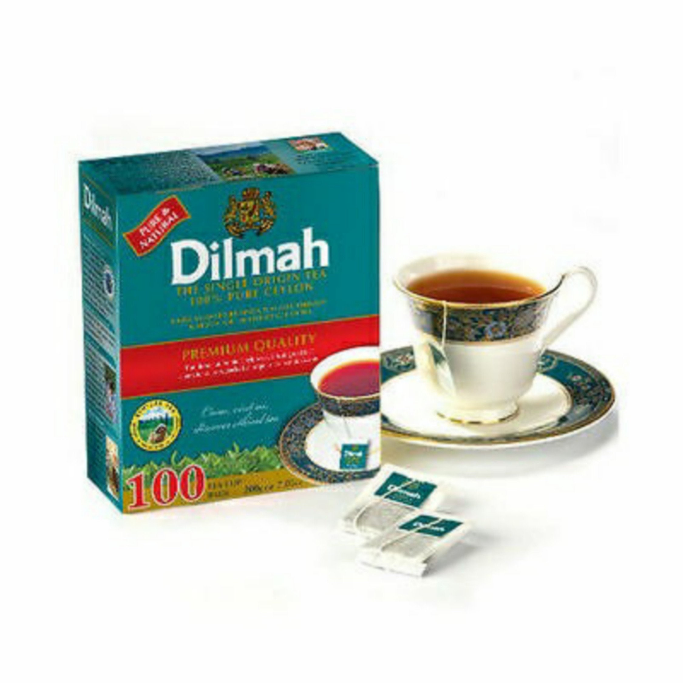Dilmah 100 Tea Bags 200g - the Single Origin Pure Ceylon Tea Free ...