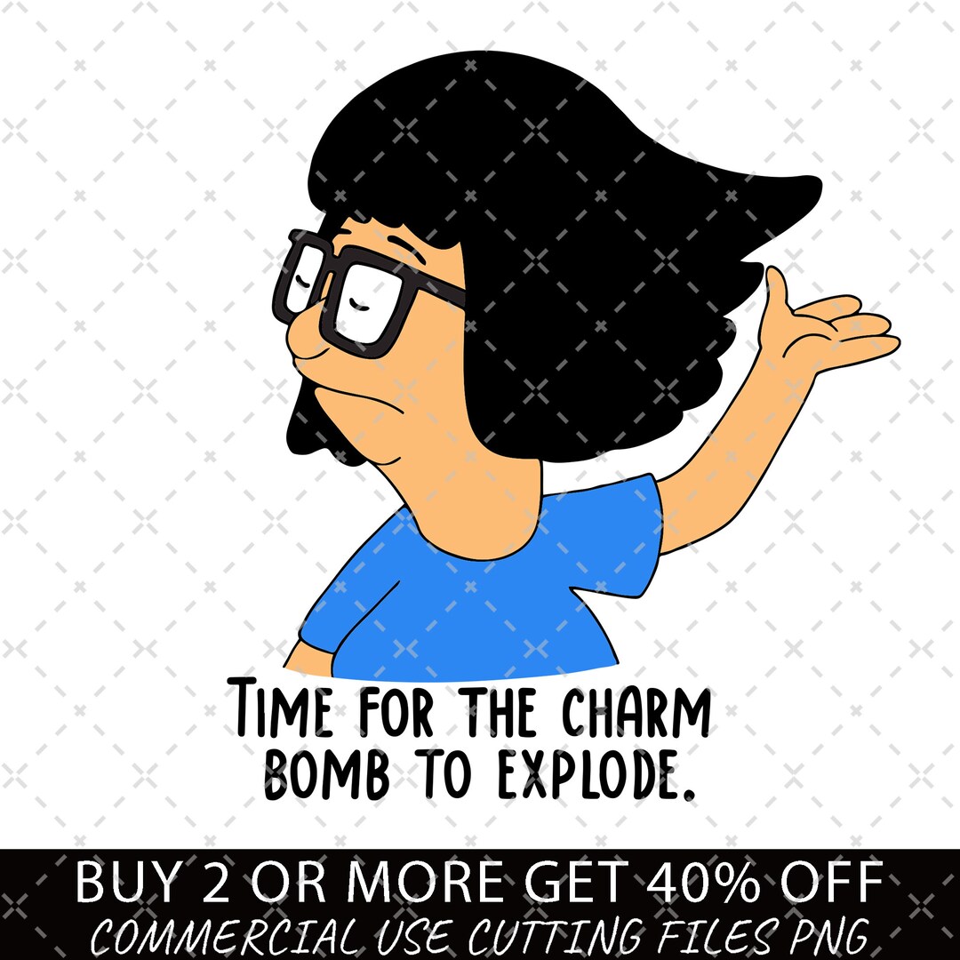 Bobs Burgers Inspired Tina Belcher Water Resistant Vinyl Png Bob