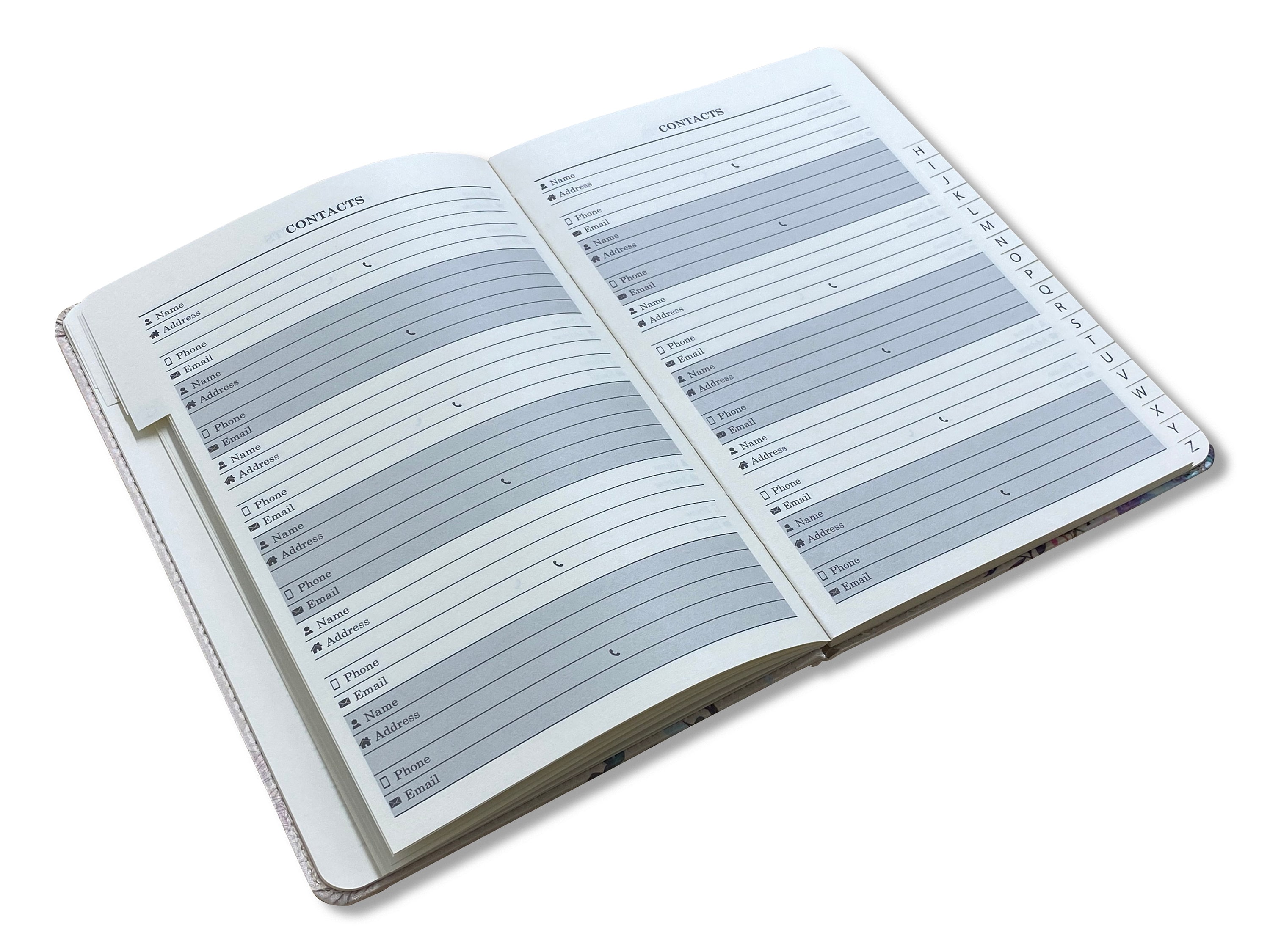 Telephone Address Book A-Z Index Beautiful Fabric Vintage | Etsy