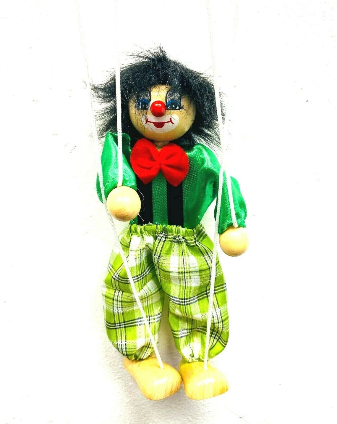 Wooden Retro Pull String Puppet Clowns Marionette Joint - Etsy UK