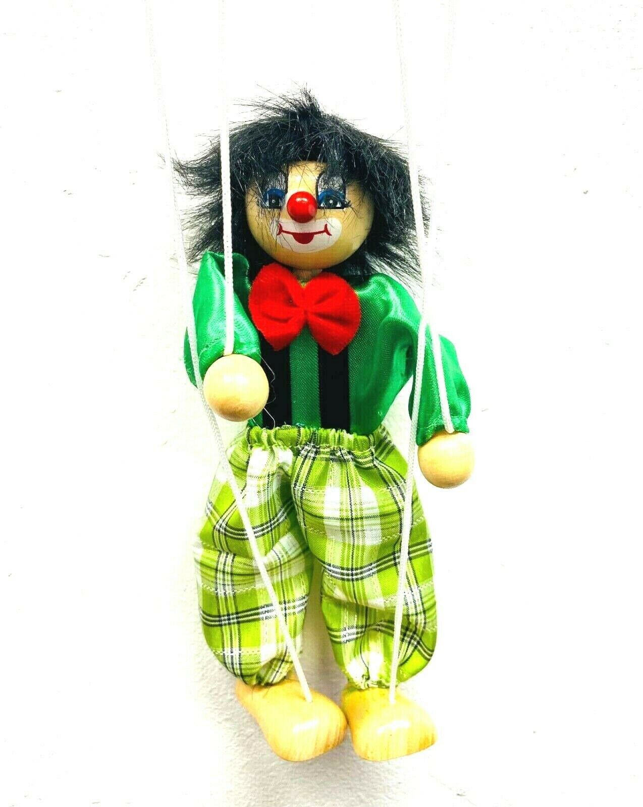 Wooden Retro Pull String Puppet Clowns Marionette Joint - Etsy UK