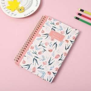 Notebook A5 Size Wiro & Hardback Lined Notepad Premium Quality Exercise ...