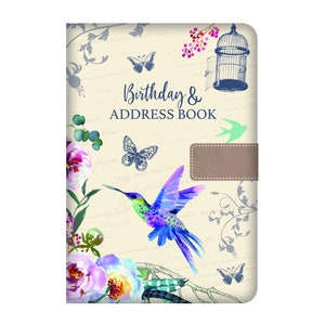 Telephone Address Book A-Z Index Beautiful Fabric Vintage Style Cover ...