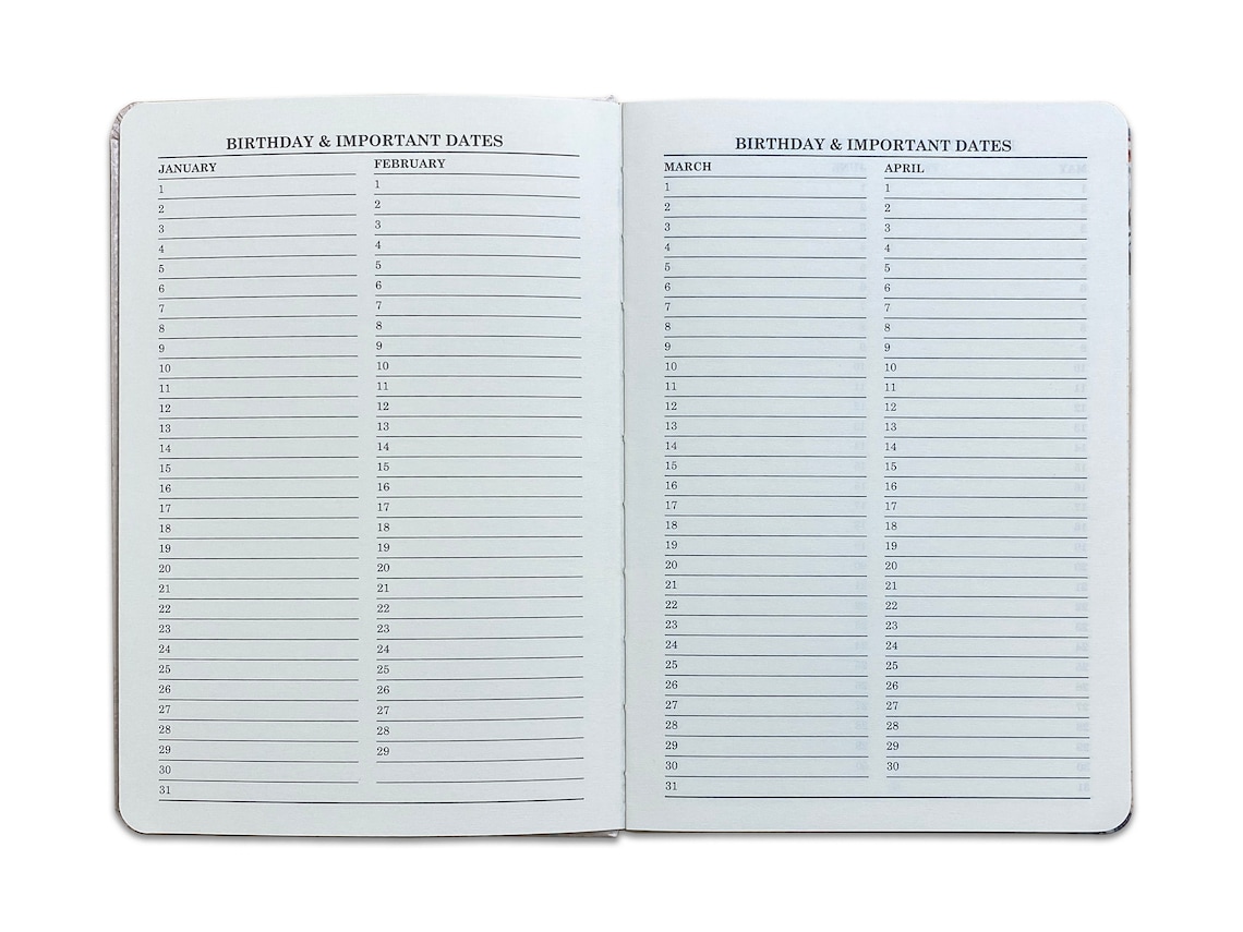 Telephone Address Book A-Z Index Beautiful Fabric Vintage - Etsy