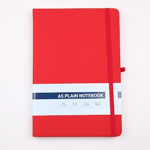 A5 Write Notebook – Plain Paper Hardback Notebook Journal for Home ...