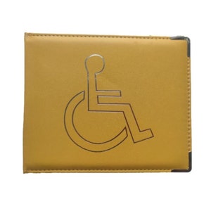 PU Leather Disabled Blue Badge Holder Disabled Parking Permit Cover ...