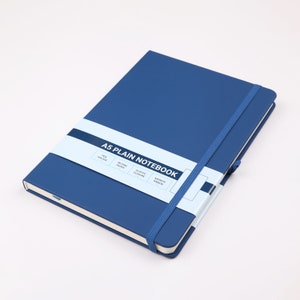 A5 Write Notebook – Plain Paper Hardback Notebook Journal for Home ...