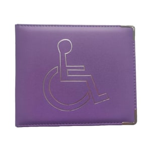 PU Leather Disabled Blue Badge Holder Disabled Parking Permit Cover ...