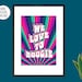 We Love to Boogie Print, We Love to Boogie Wall Art, 70s Disco Lyric ...