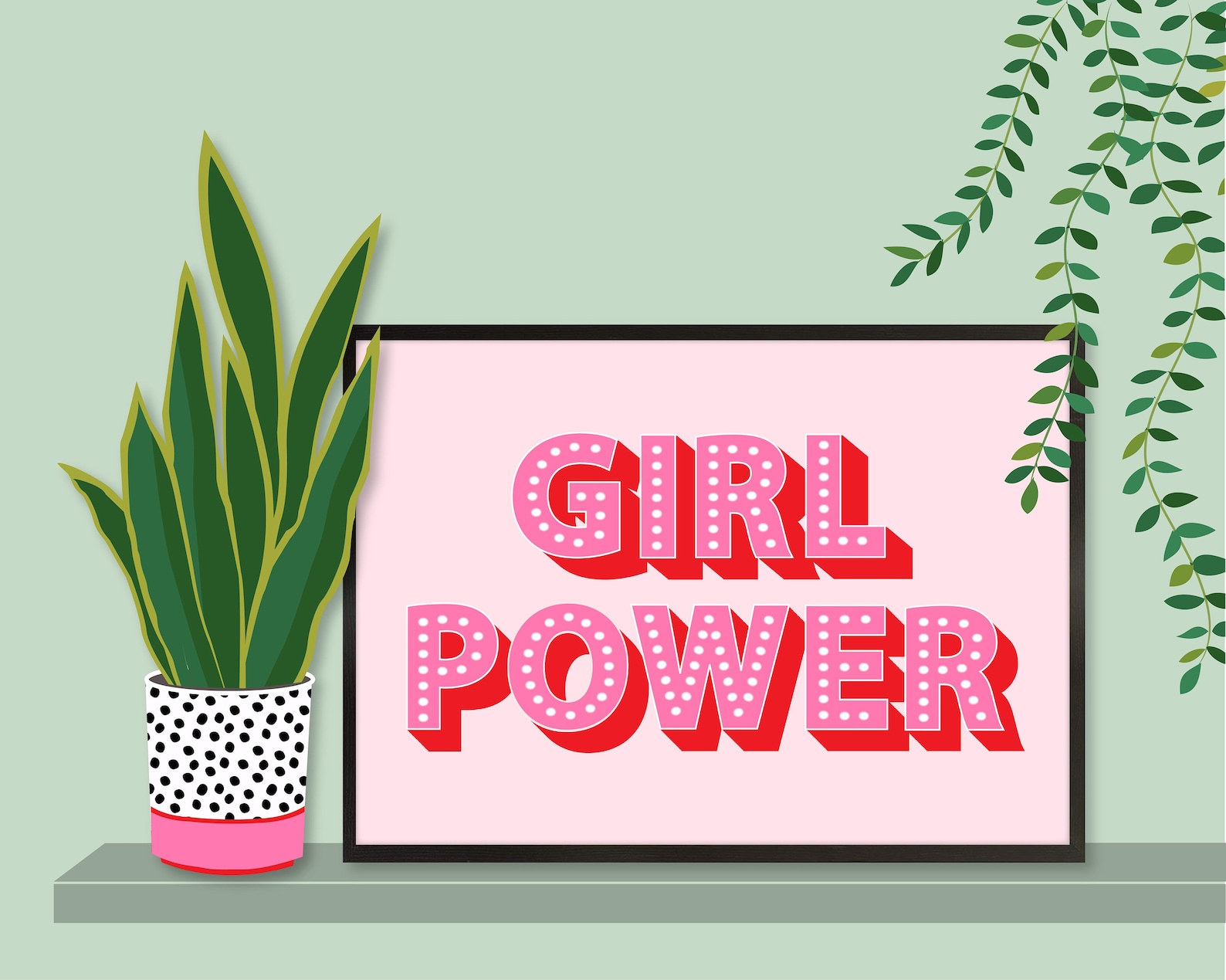 Girl Power Print, Girl Power Wall Art, Female Empowerment Print ...